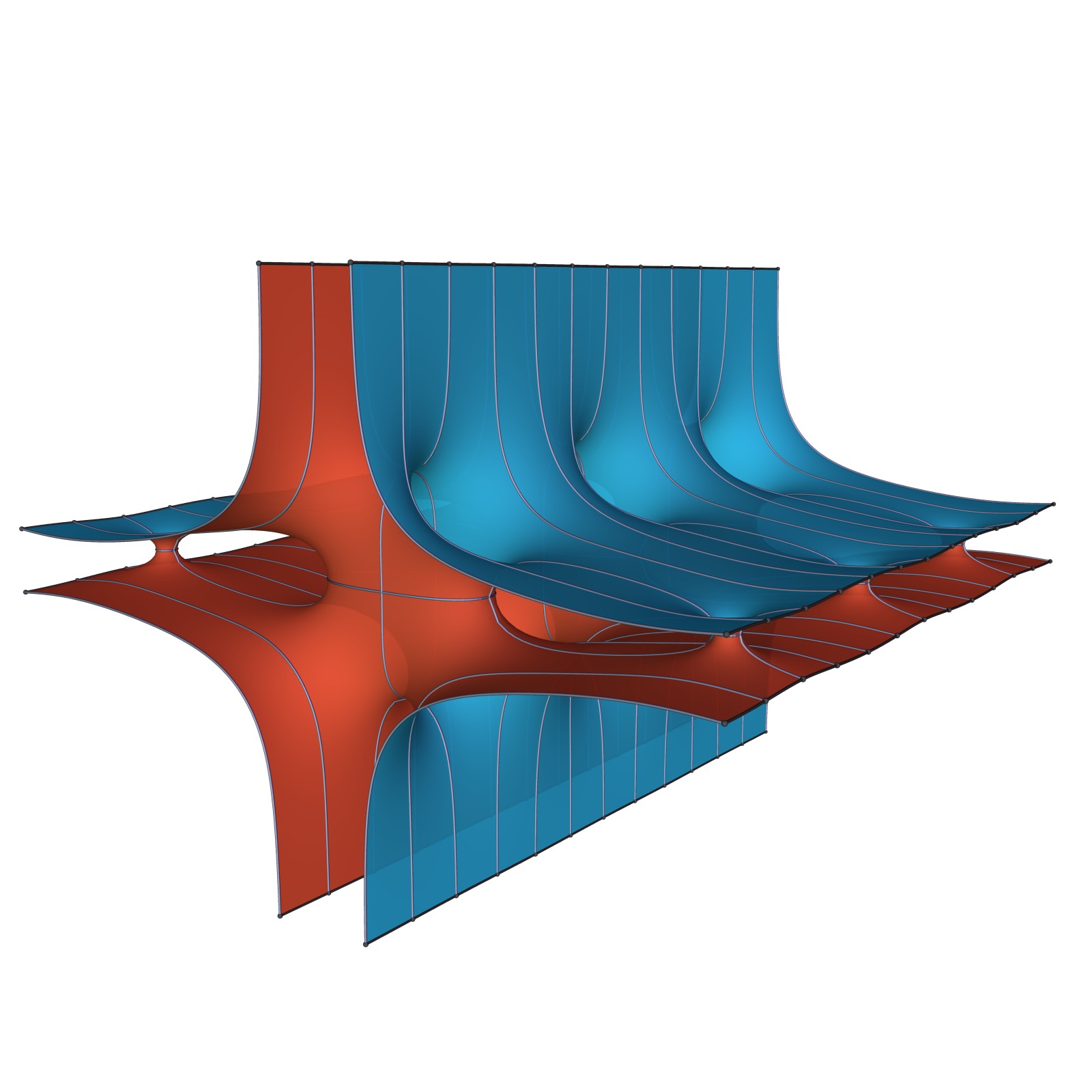8-ended Scherk (g=2) – Minimal Surfaces