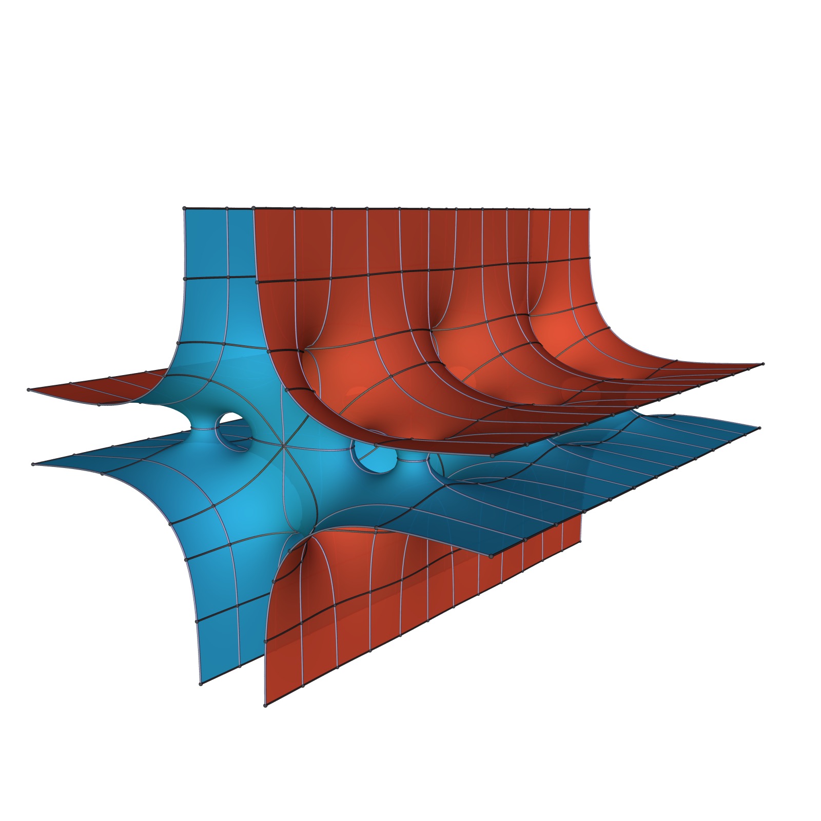 8-ended Scherk (g=2) – Minimal Surfaces