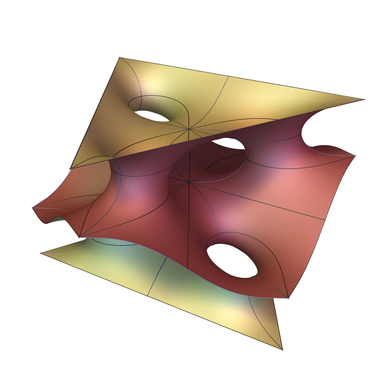 Triangular Antiprism g=7 – Minimal Surfaces