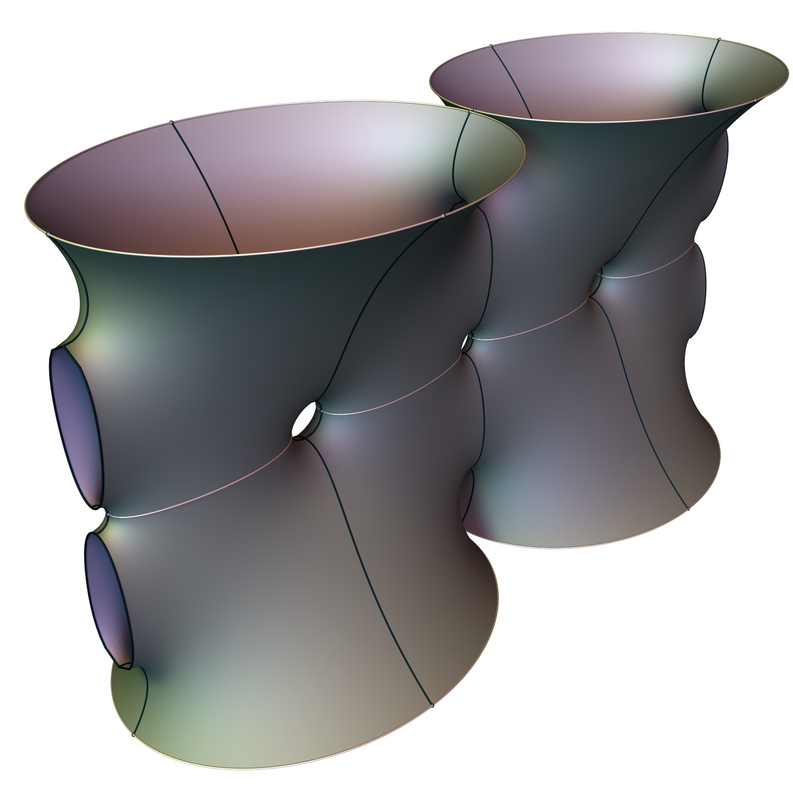 Translation Invariant Catenoid with Two Handles – Minimal Surfaces