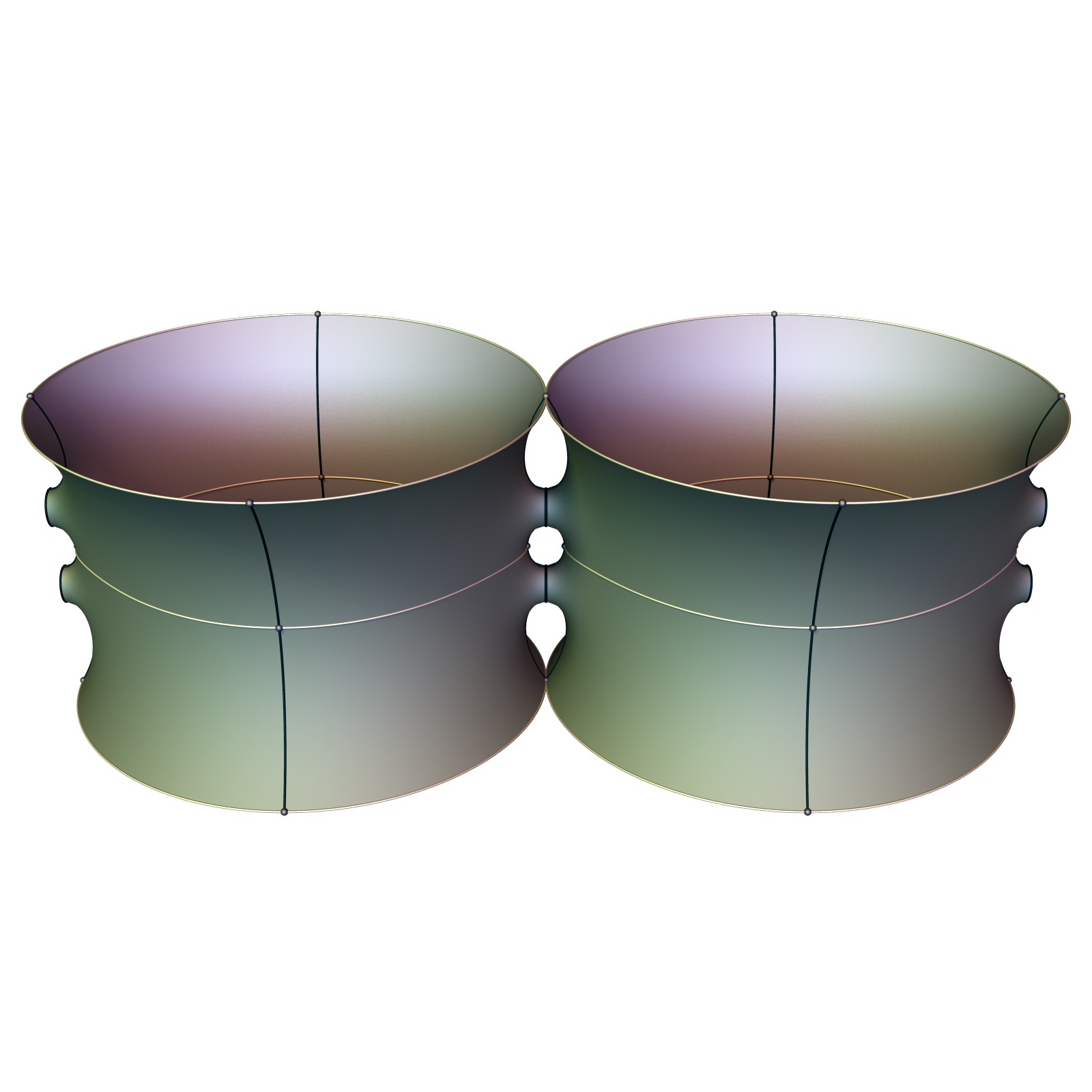 Translation Invariant Catenoid with a Handle – Minimal Surfaces