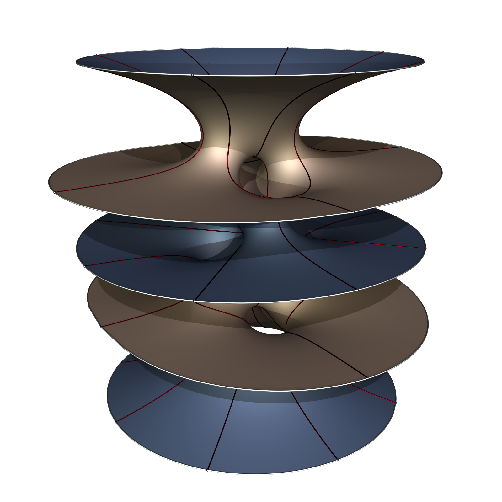 Weber-Wolf Surface of genus 3 with 5 ends – Minimal Surfaces