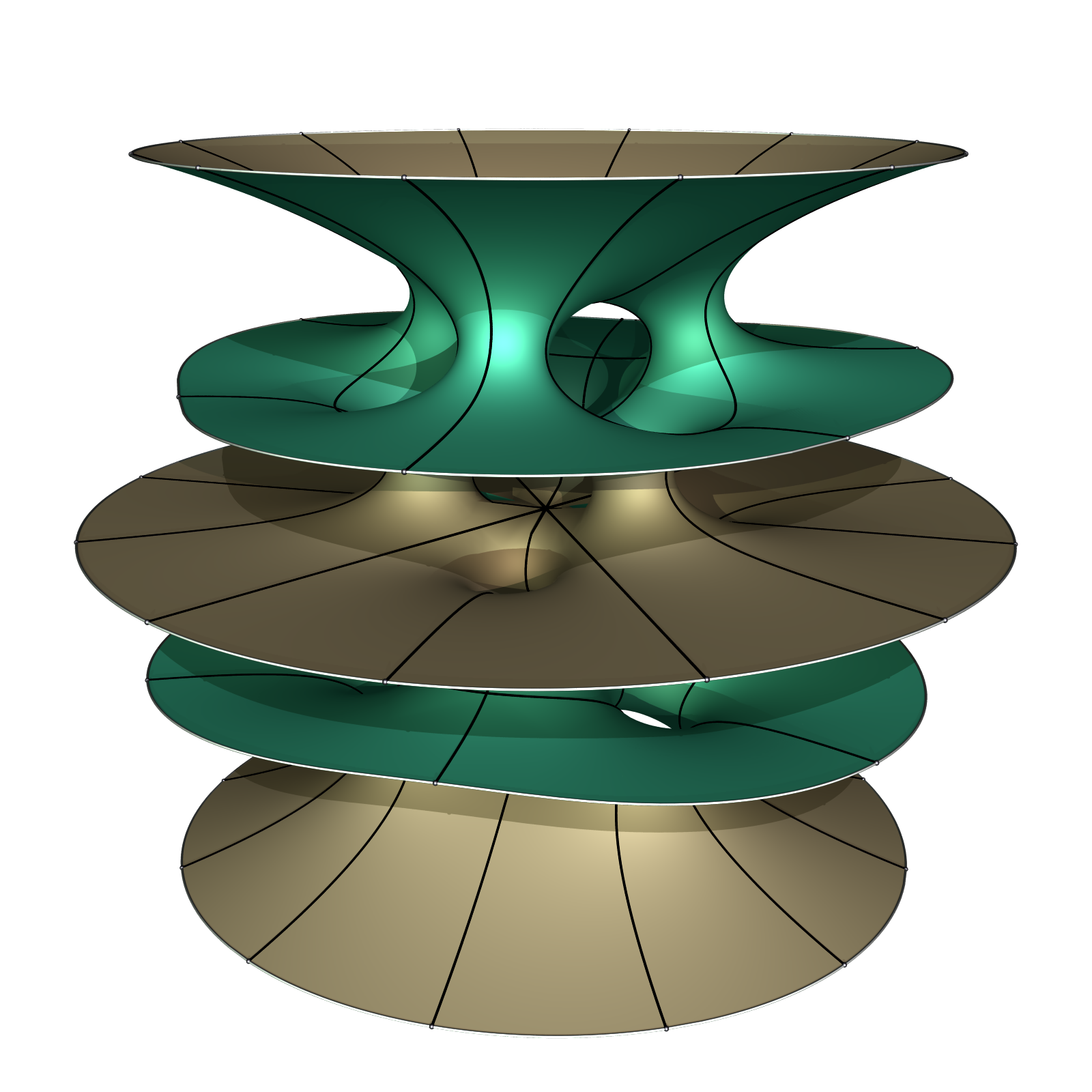 Weber-Wolf Surface of Genus 4 with 5 Ends – Minimal Surfaces