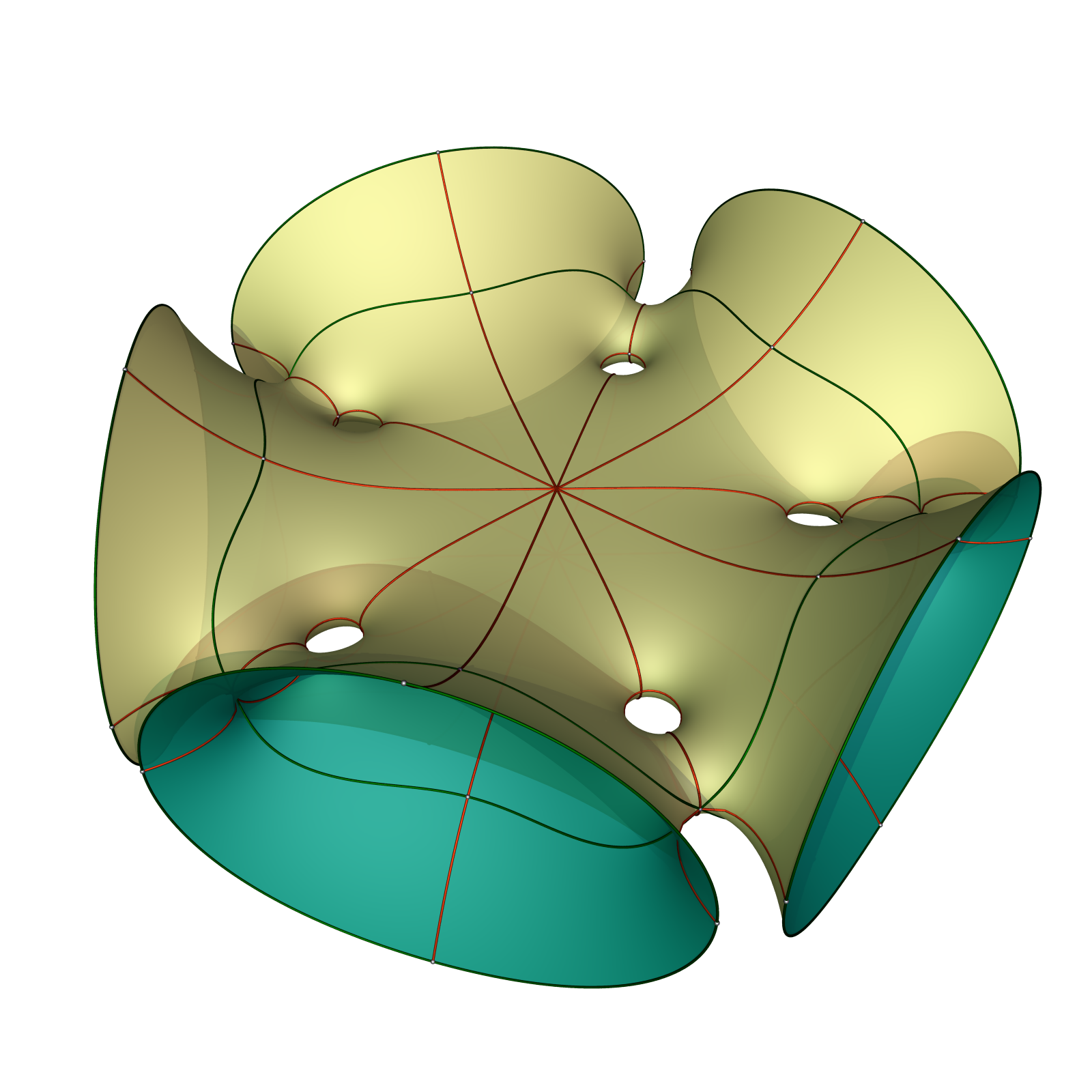 Higher Genus k-Noids – Minimal Surfaces
