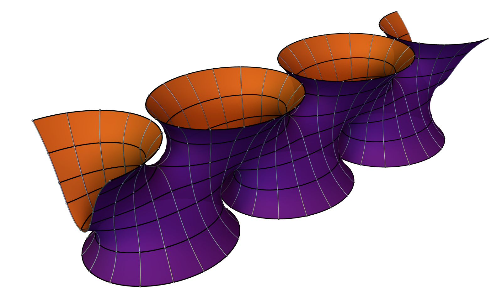 The Alternating Fence of Half-Catenoids – Minimal Surfaces